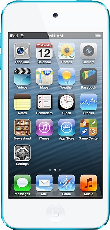 Actual size of iPod touch